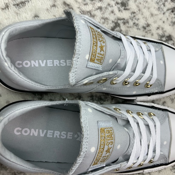 Converse | Shoes | Nib Converse Ctas Madison Ox Gray Polka Dot | Poshmark